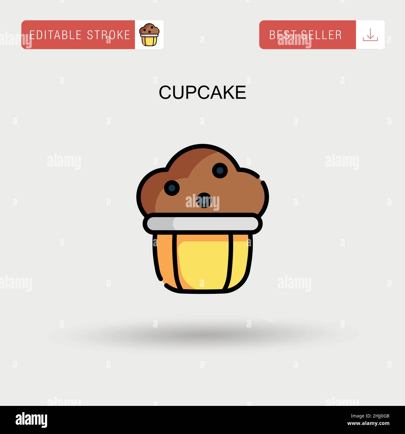 Blue swirl cupcakes Stock Vector Images - Alamy