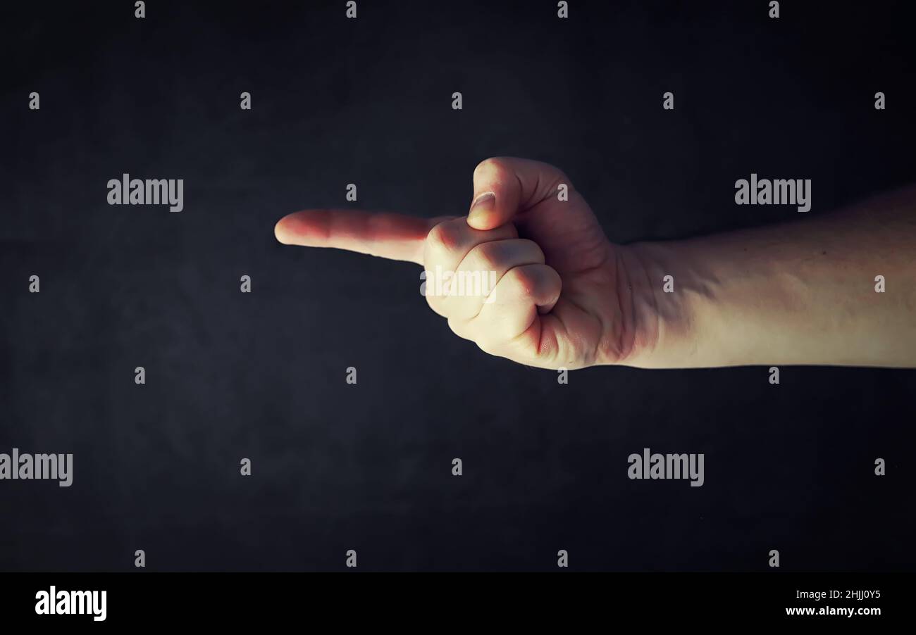 Male hands on a gray background. Finger gestures. Gesticulation hands ...