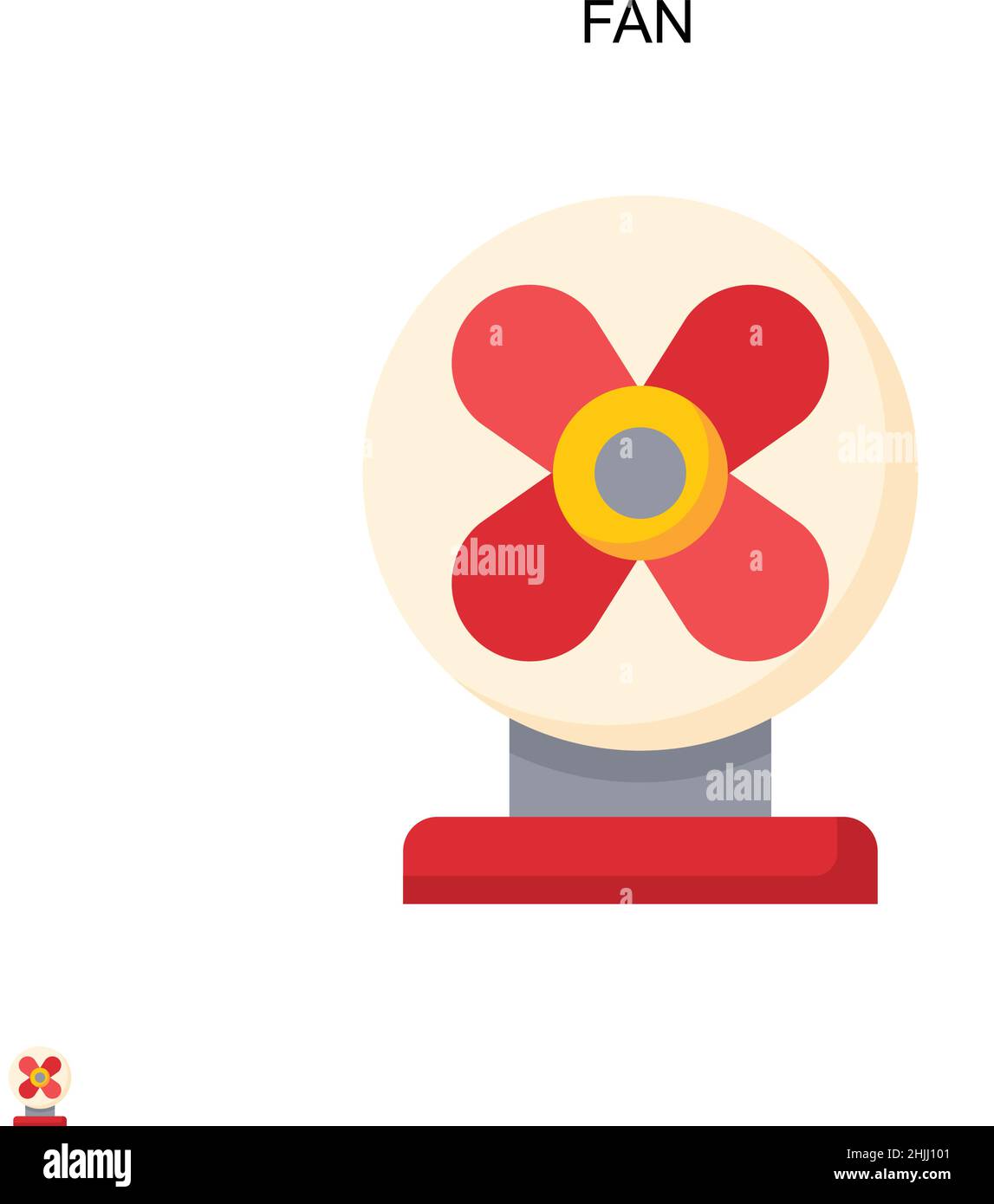 Fan Simple vector icon. Illustration symbol design template for web ...