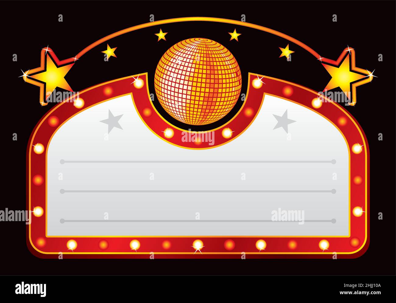 Illuminated night club neon sign Stock Vector Image & Art - Alamy