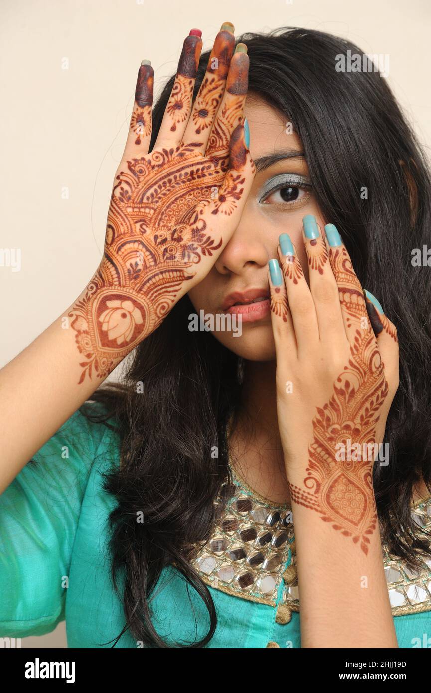 India Asia July 24 2021Beautiful young indian teenager girl showing ...