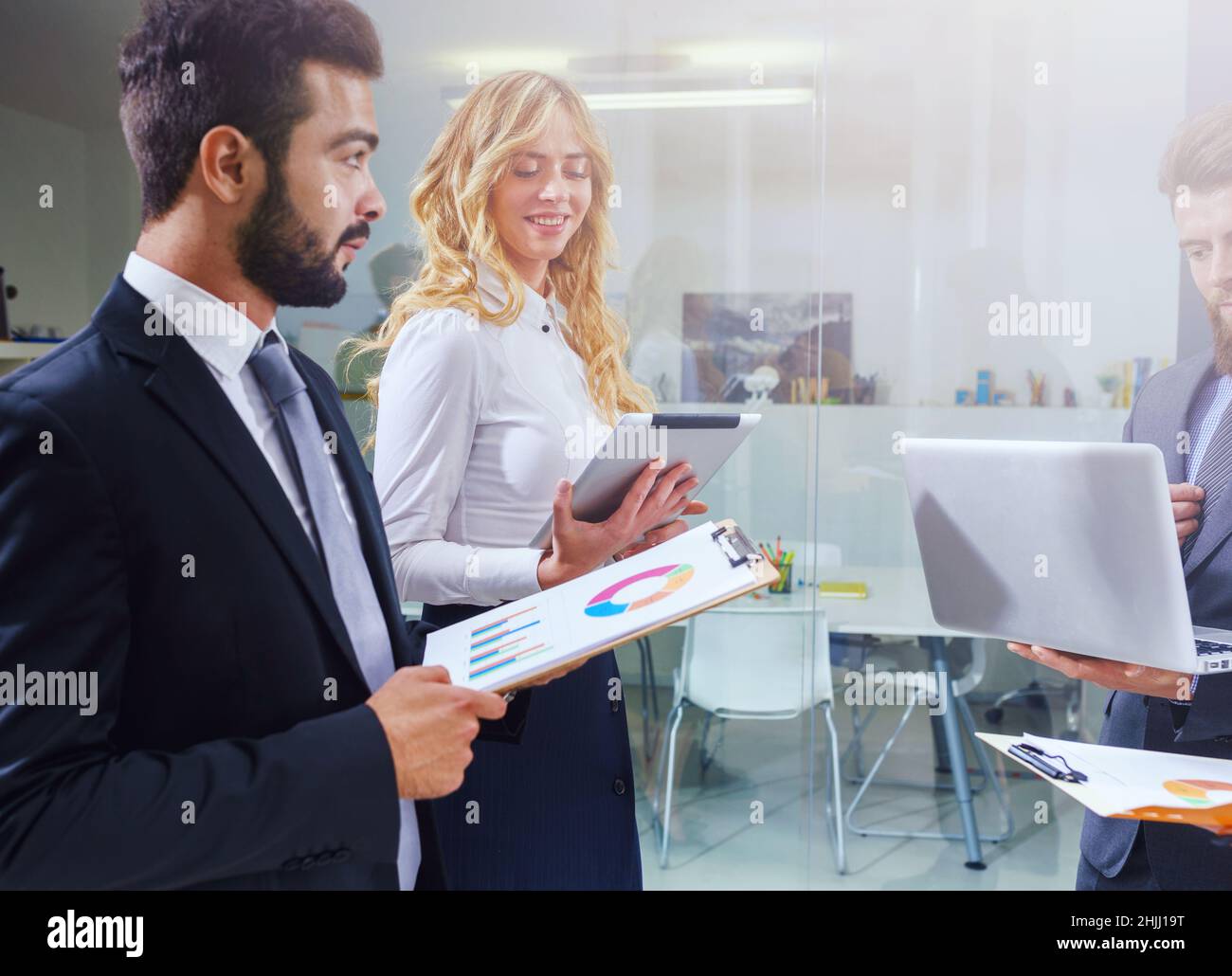 People work together as teamwork and partner Stock Photo - Alamy