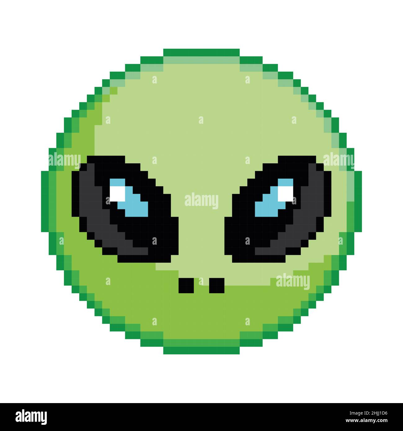 alien pixel art illustration. alien clip art or image Stock Photo - Alamy