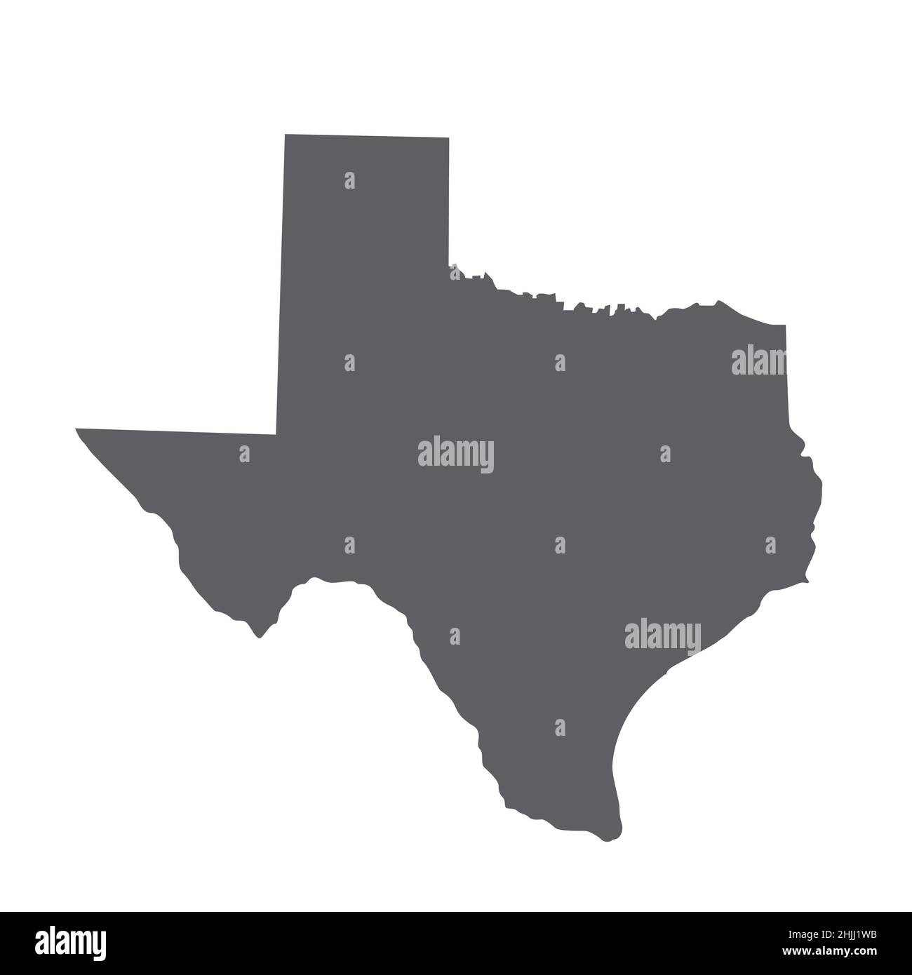 Texas State Map vector Stock Vector Image & Art - Alamy