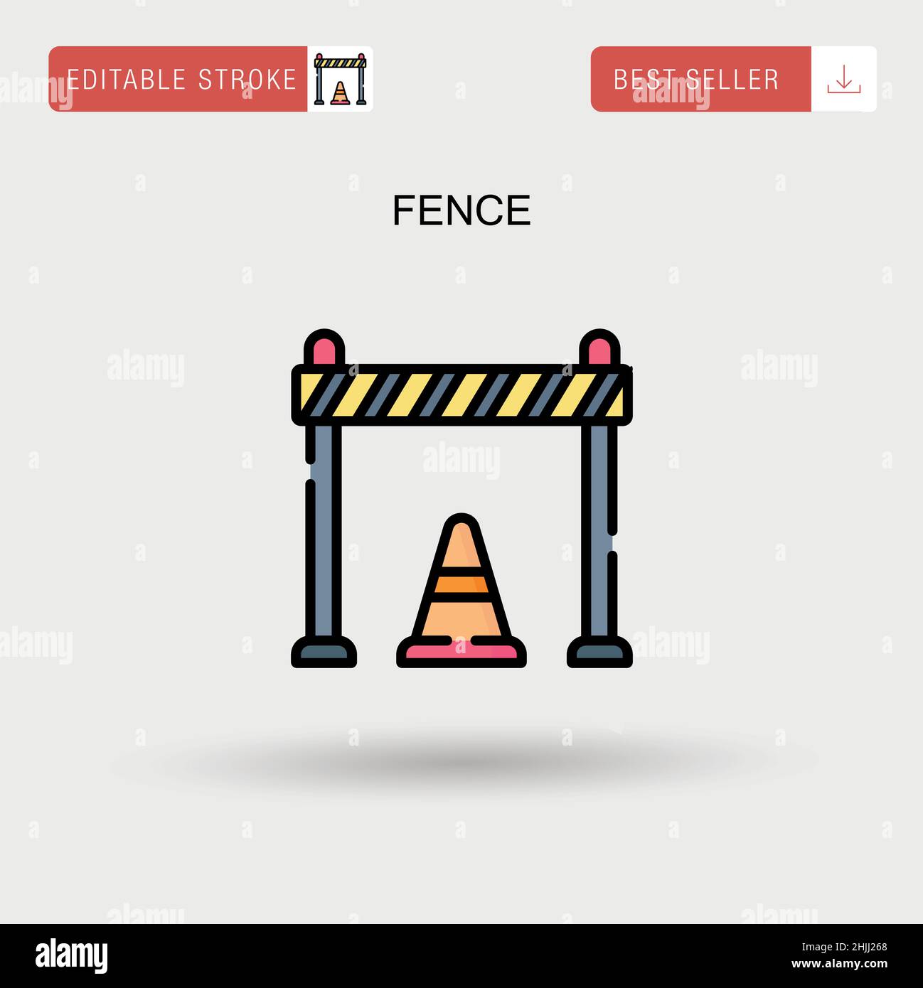Fence Simple vector icon Stock Vector Image & Art - Alamy