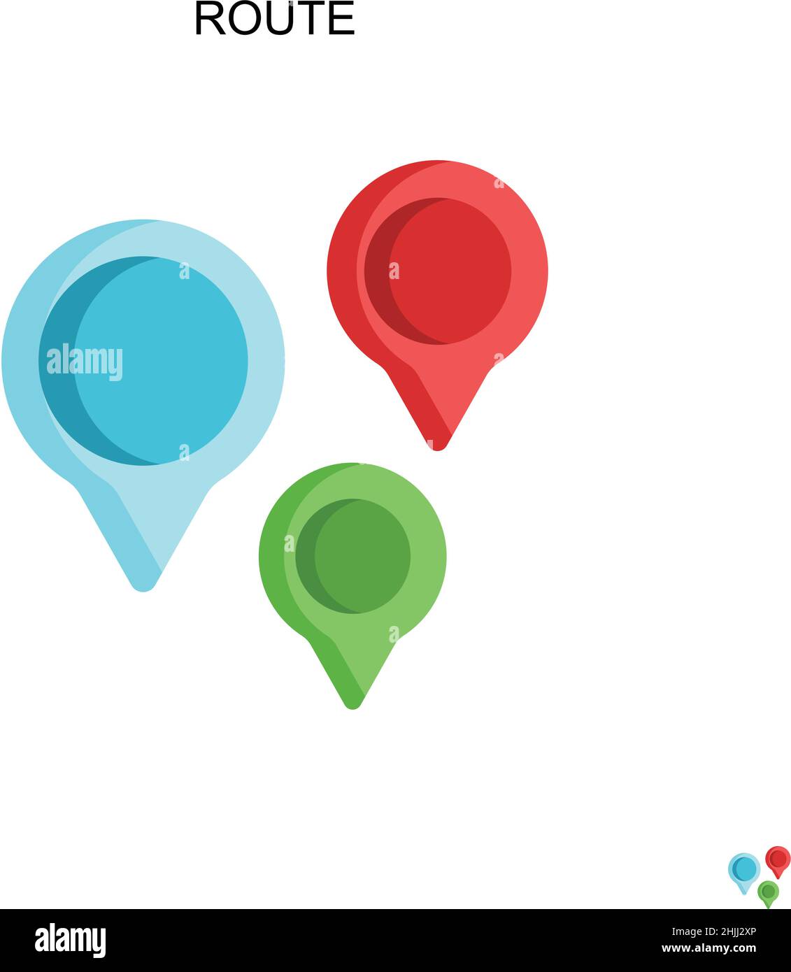 Map of historic old route 66 hi-res stock photography and images - Alamy