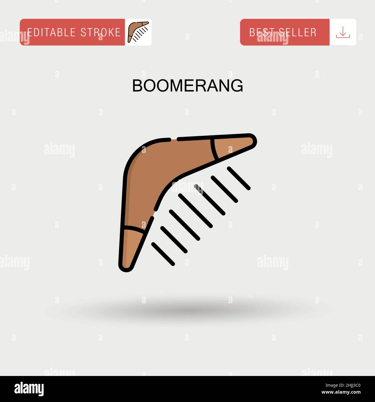 Boomerang Simple vector icon Stock Vector Image & Art - Alamy