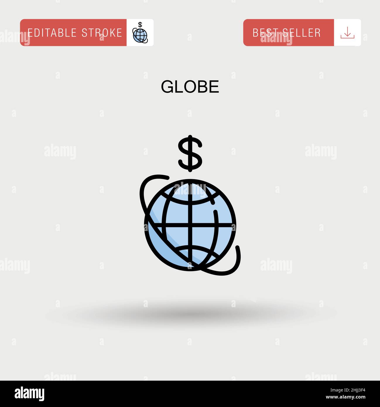 Globe Simple vector icon Stock Vector Image & Art - Alamy