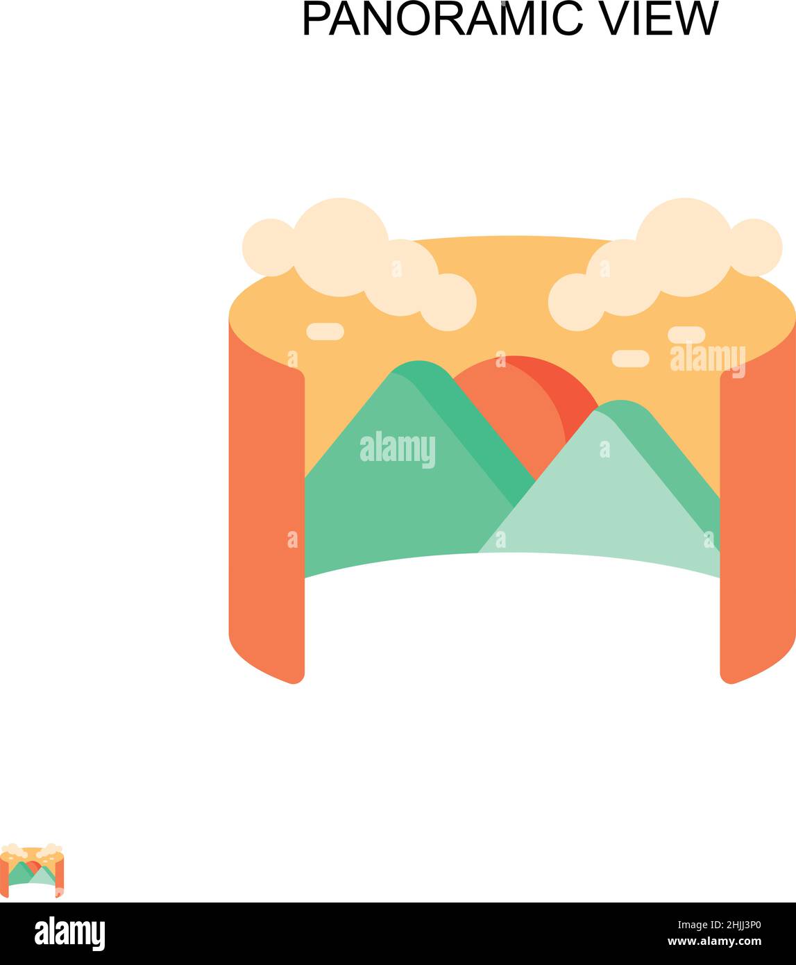 Panoramic landscape view Stock Vector Images - Alamy