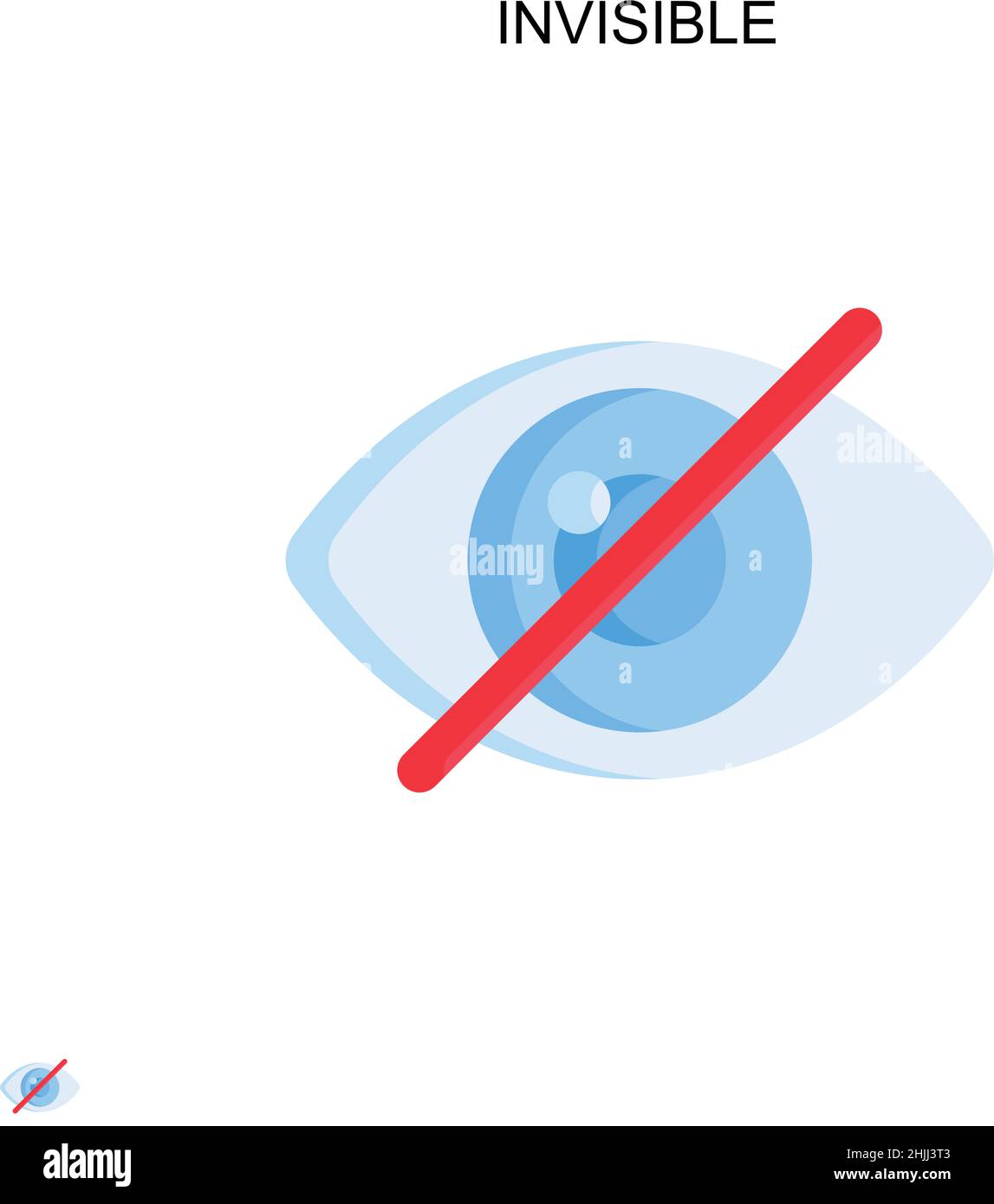 Invisible Simple vector icon. Illustration symbol design template for ...