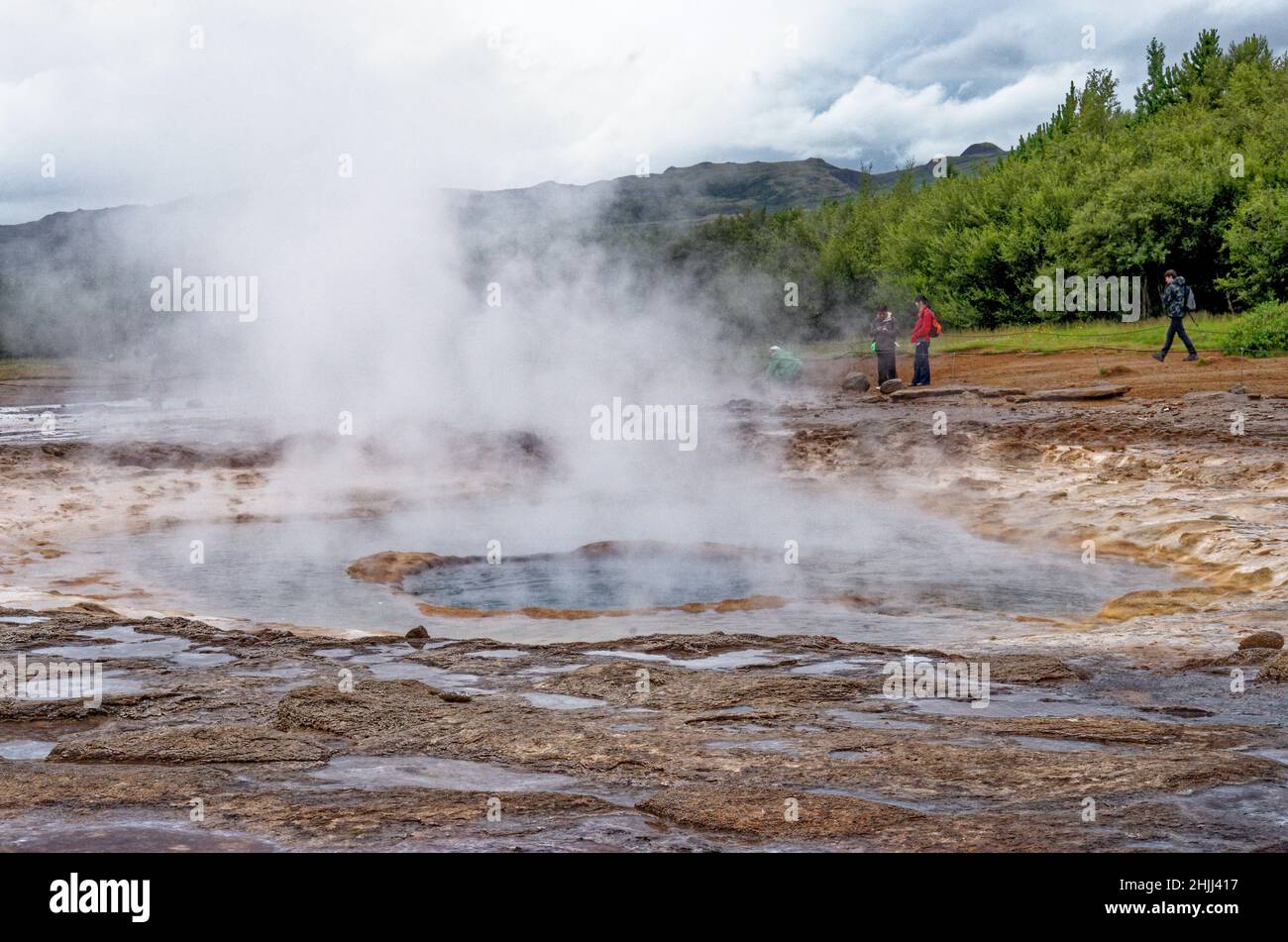 Haukadalur Blesi Geysir - Golden Circle - Iceland. Europe Travel ...