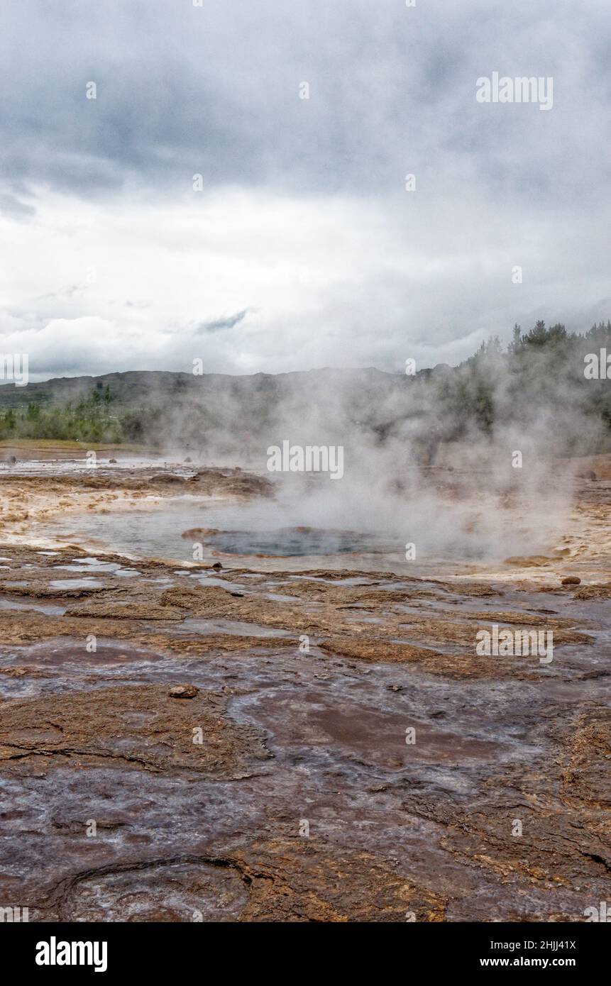 Haukadalur Blesi Geysir - Golden Circle - Iceland. Europe Travel ...