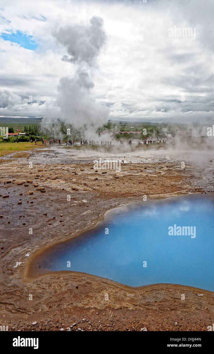 Haukadalur Blesi Geysir - Golden Circle - Iceland. Europe Travel ...