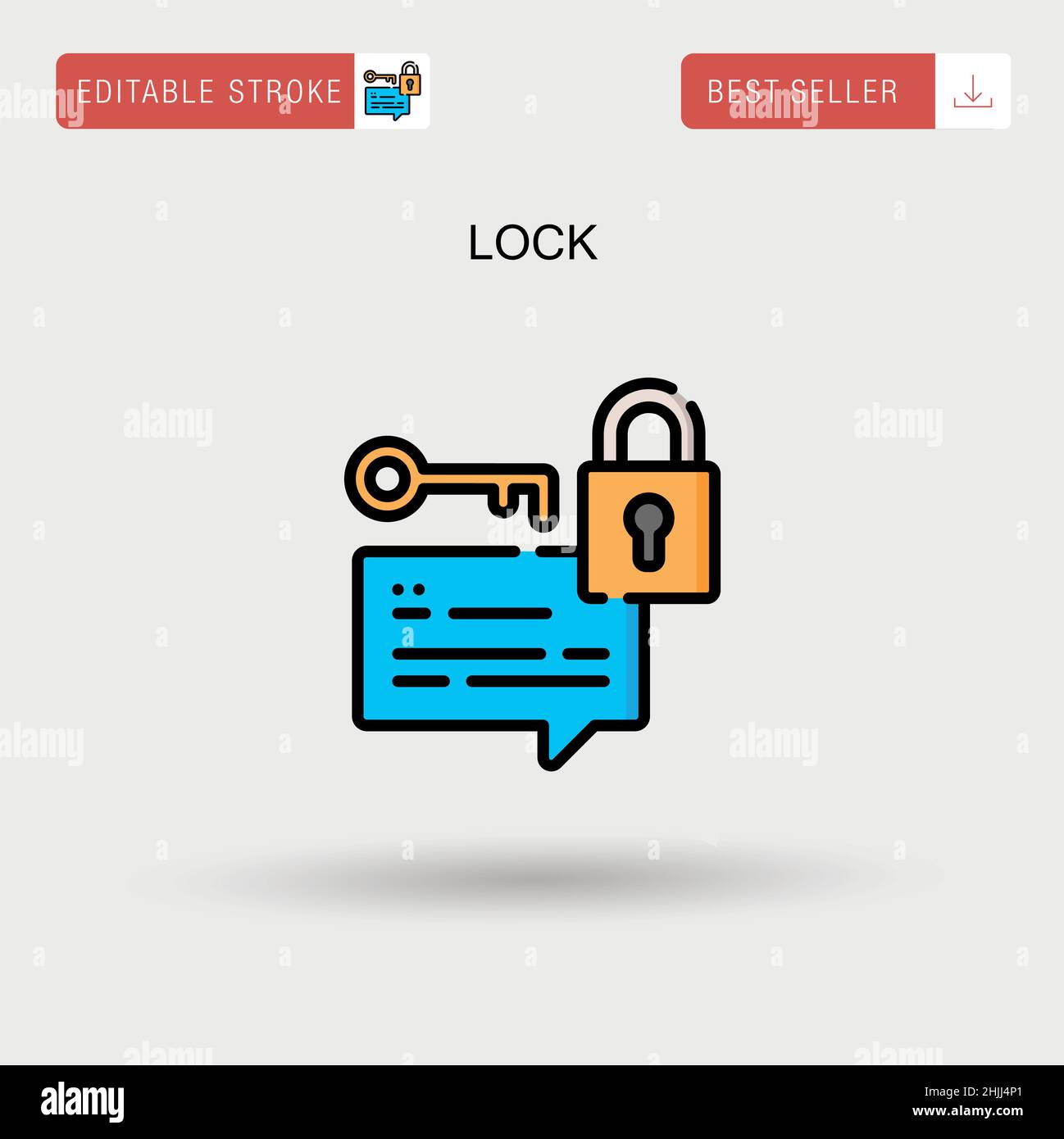 Lock Simple vector icon Stock Vector Image & Art - Alamy