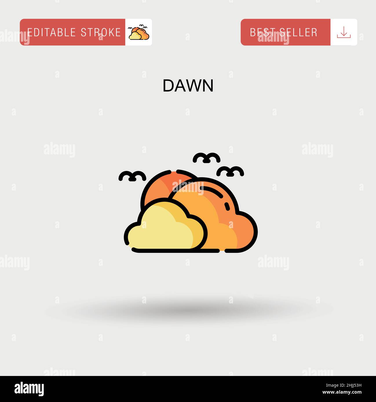 Early morning dawn sunrise Stock Vector Images - Alamy