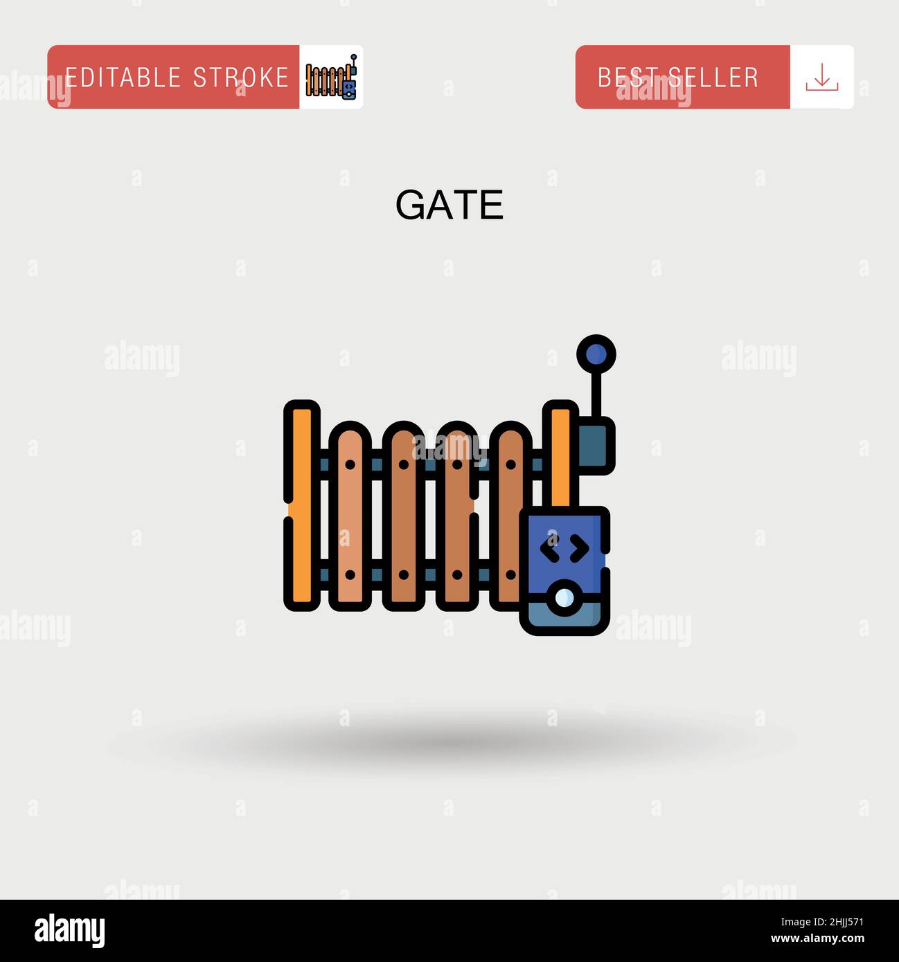 Sliding gate Stock Vector Images - Alamy