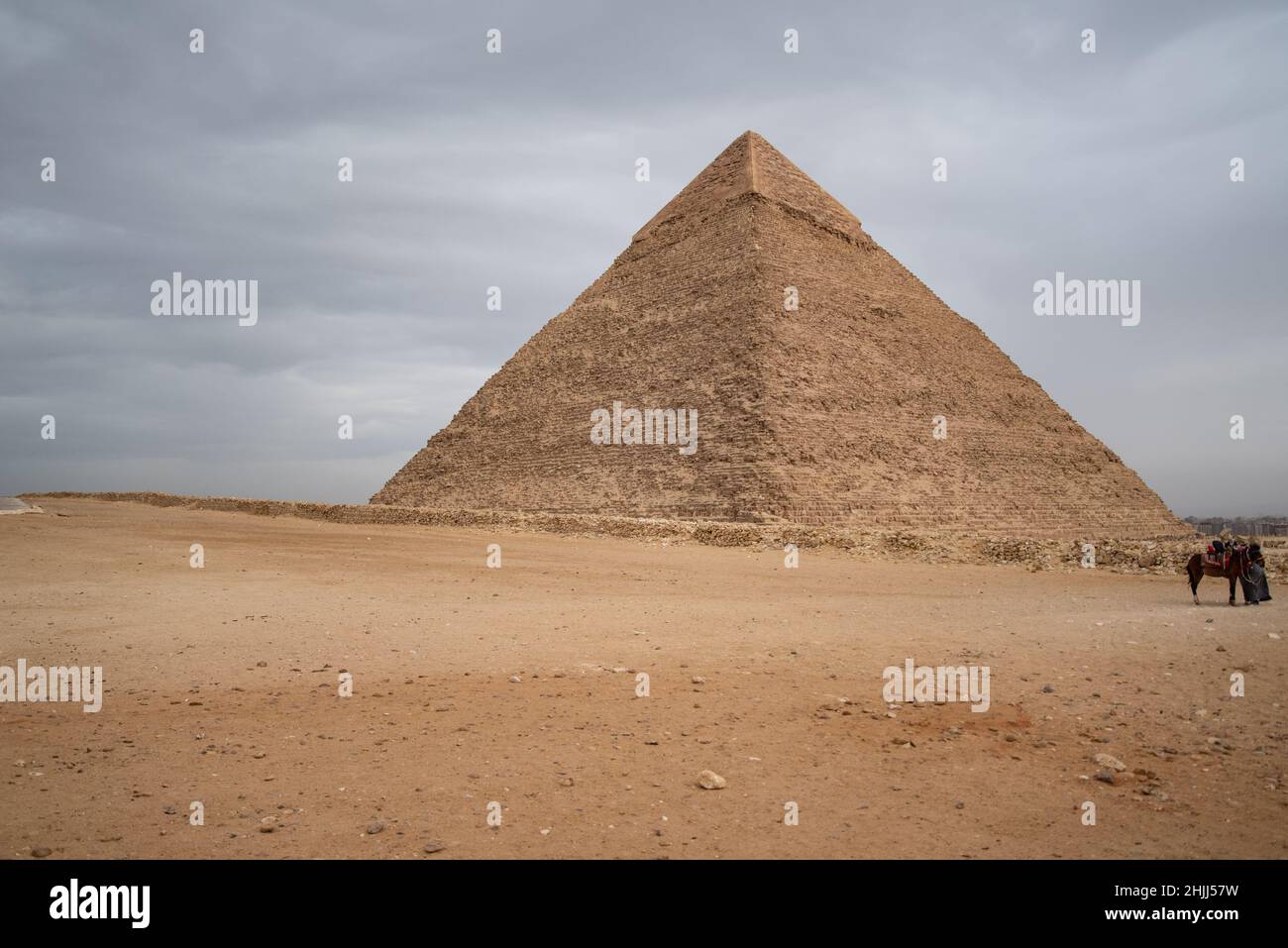 Pyramid of Khafre (also read as Khafra, Khefren) or of Chephren is the ...