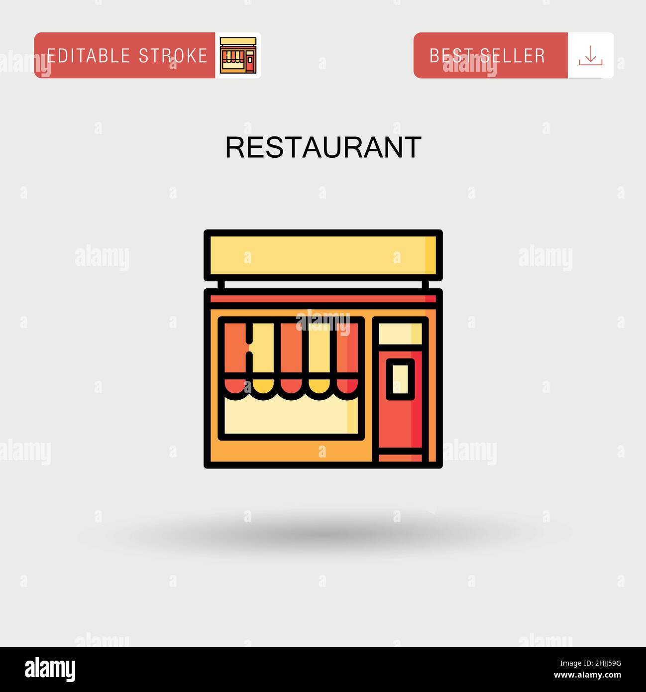 Restaurant Simple vector icon Stock Vector Image & Art - Alamy