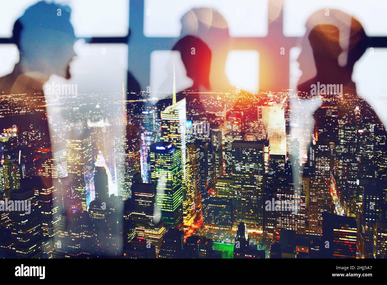 Background of business people that work during night Stock Photo - Alamy