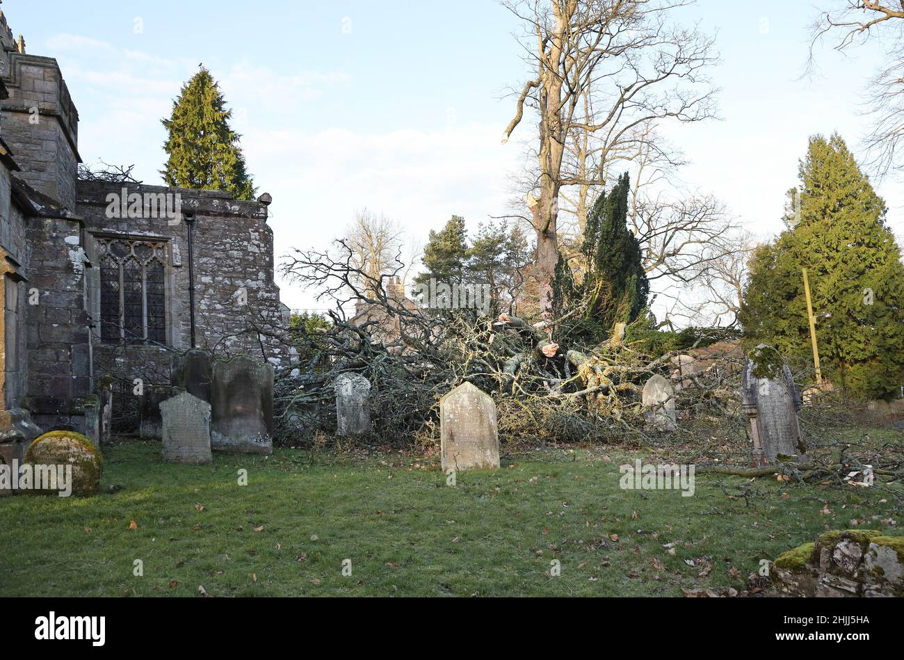 Romaldkirk , Teesdale, County Durham, UK. 30th January 2022. UK Weather ...