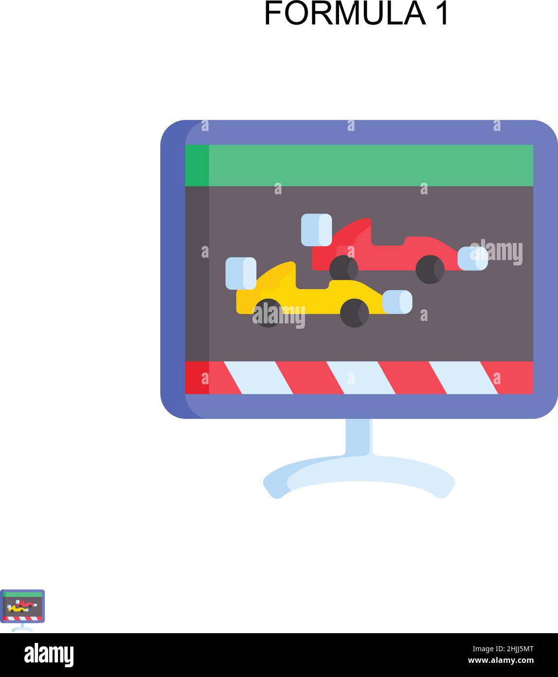 Formula 1 Simple vector icon. Illustration symbol design template for ...