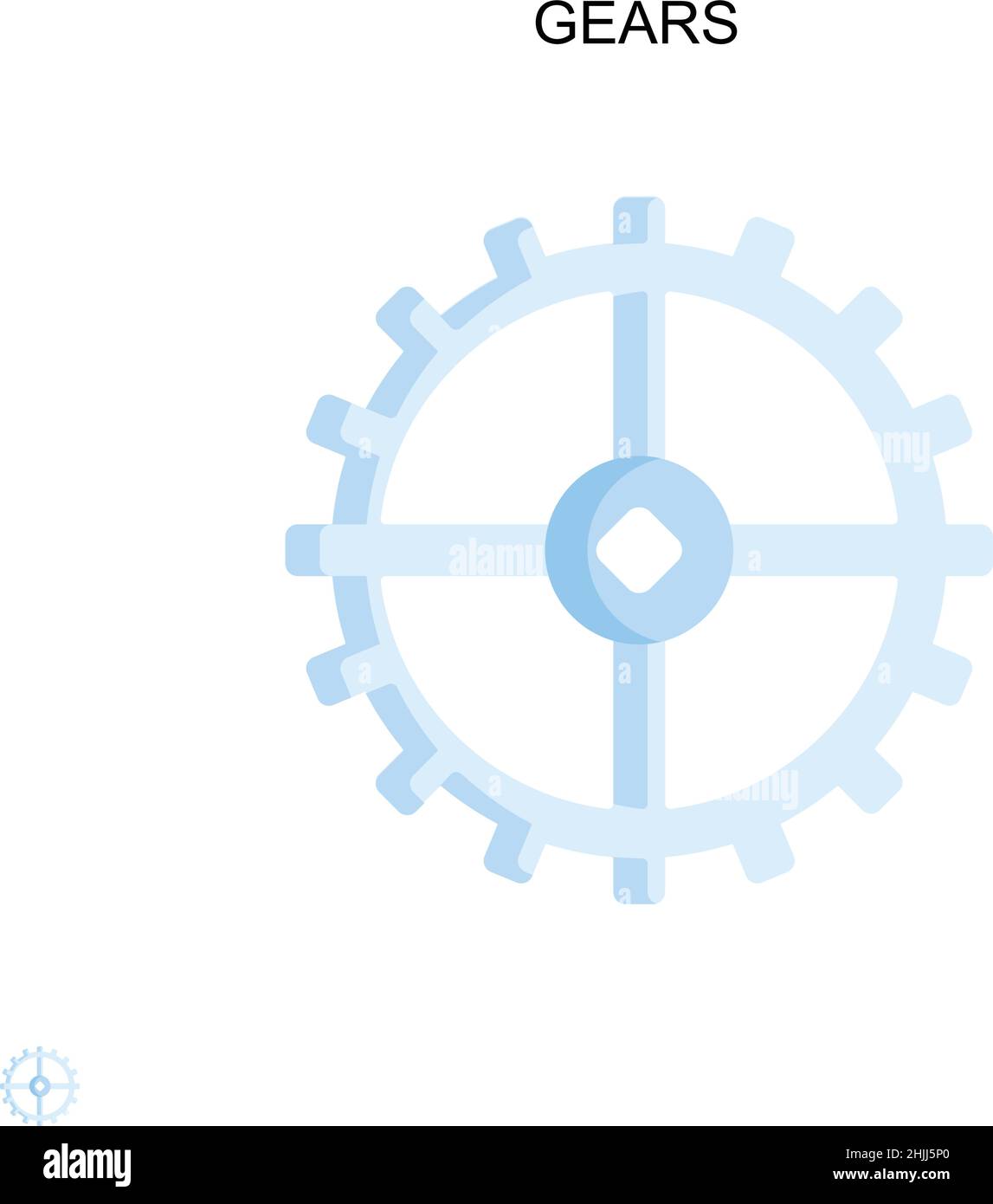 Simple gears Stock Vector Images - Alamy