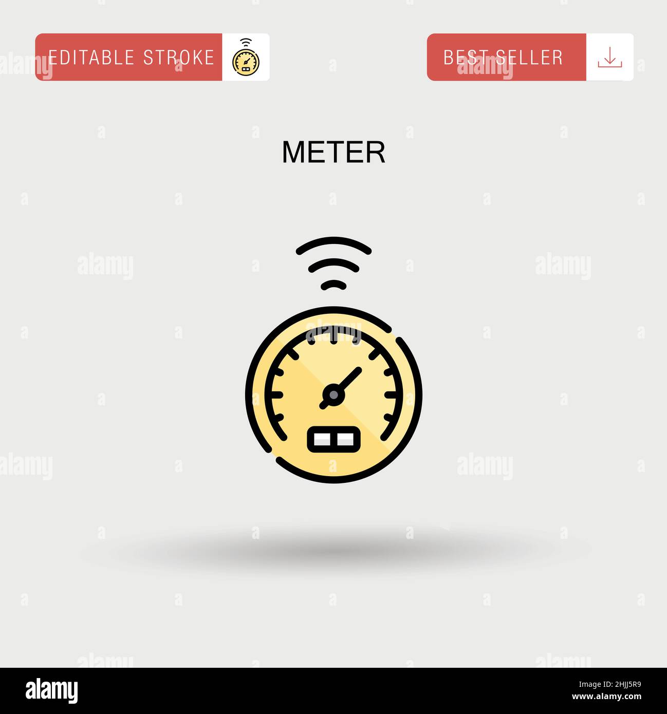 Electricity meter reading Stock Vector Images - Alamy