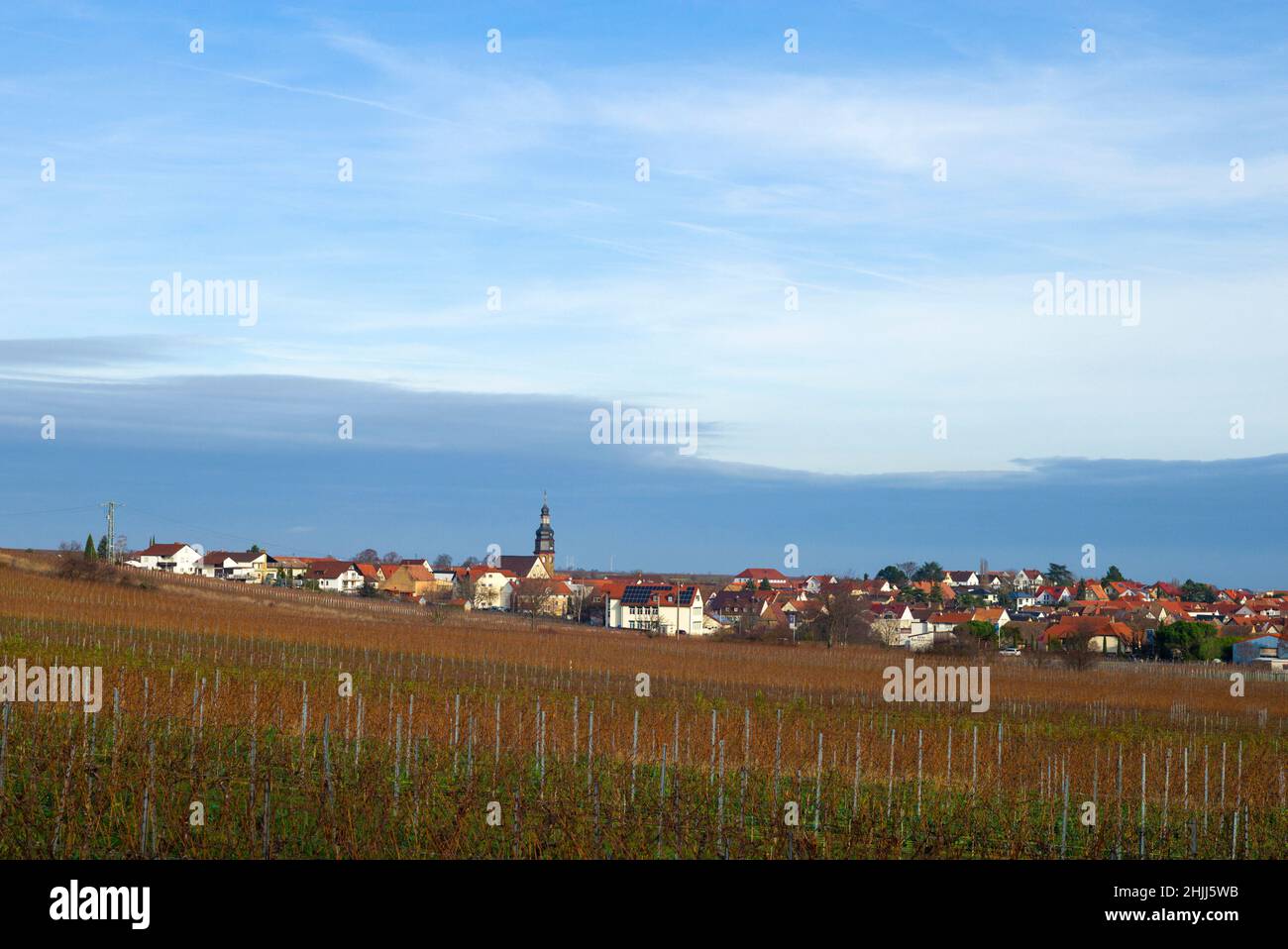 The village of Kallstadt, Palatinate region, Germany Stock Photo - Alamy