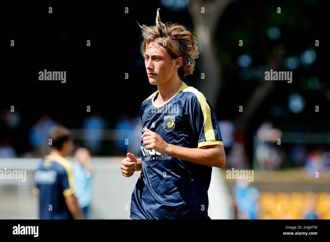 Sydney, Australia, 30 January, 2022. Jacob Farrell of Central Coast ...