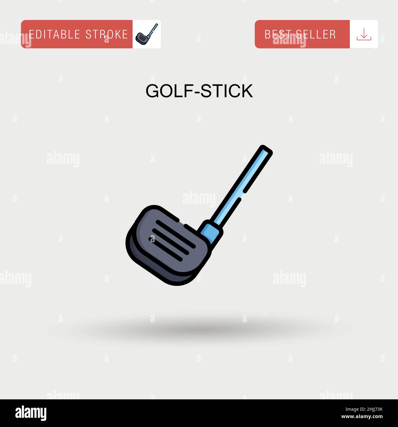 Golf player stick hi-res stock photography and images - Alamy