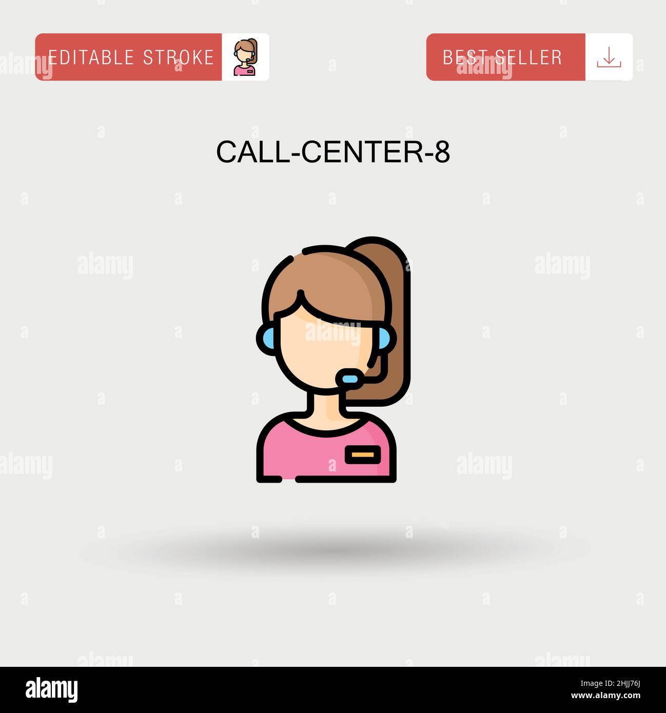 Call center agent avatar hi-res stock photography and images - Alamy