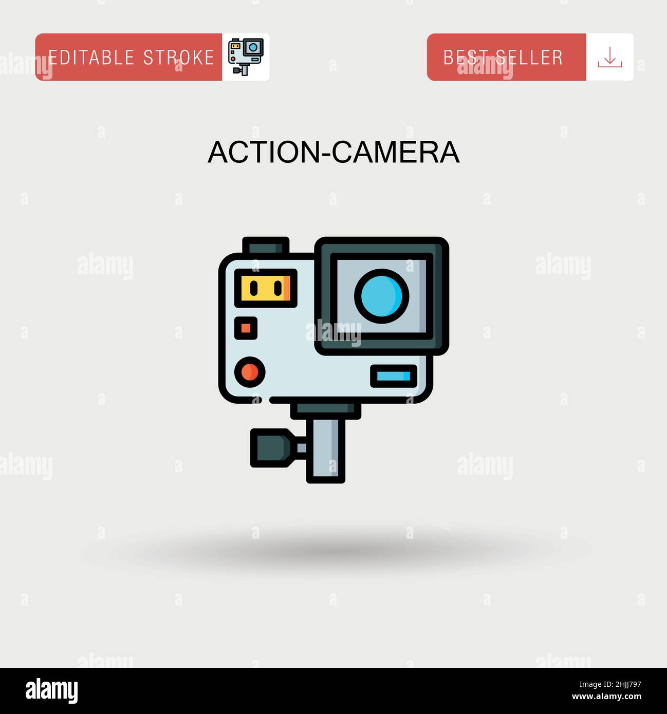 Action-camera Simple vector icon Stock Vector Image & Art - Alamy