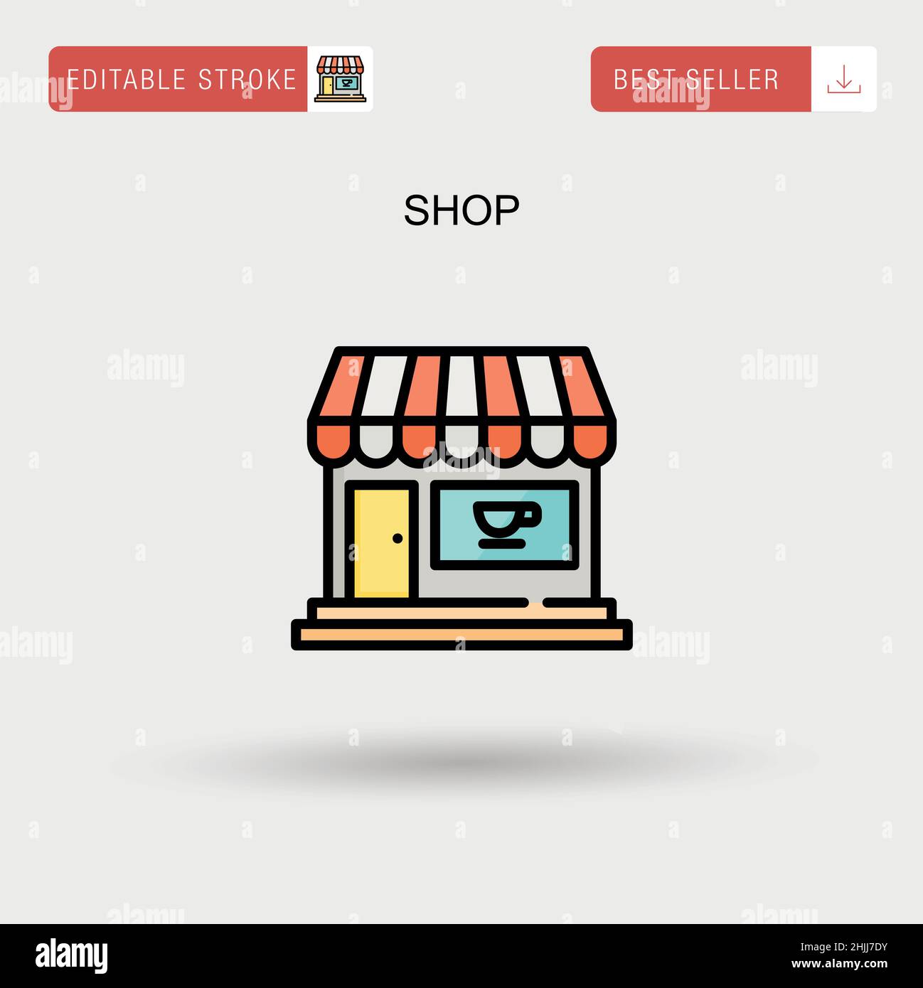 Shop Simple vector icon Stock Vector Image & Art - Alamy