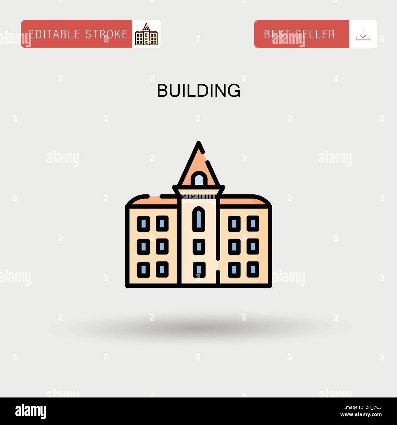 Building Simple vector icon Stock Vector Image & Art - Alamy