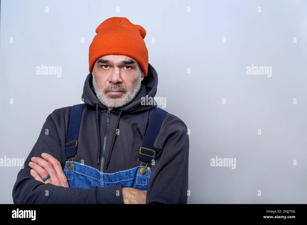 Portrait professional worker in industrial hi-res stock photography and ...