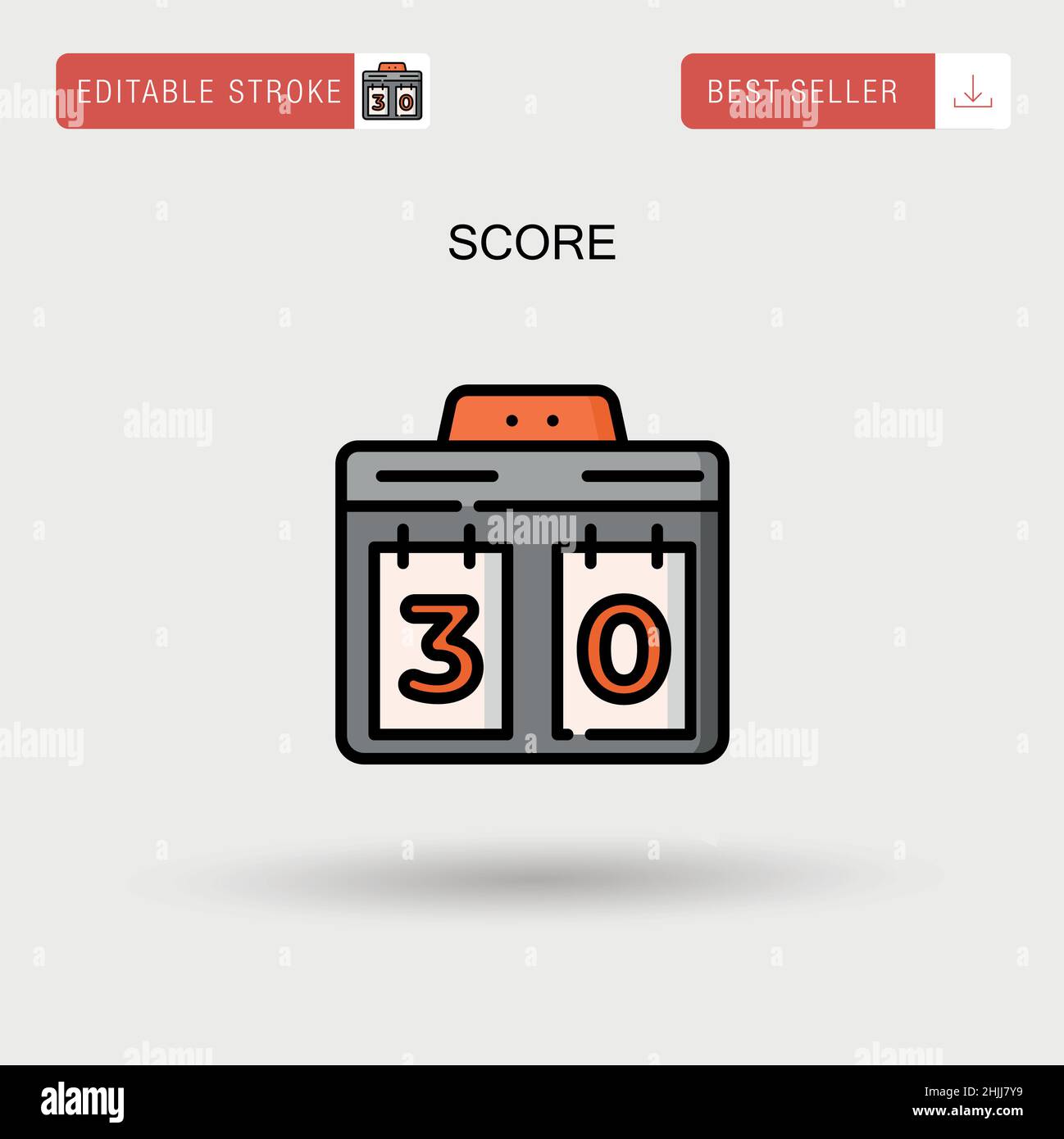 Score Simple vector icon Stock Vector Image & Art - Alamy