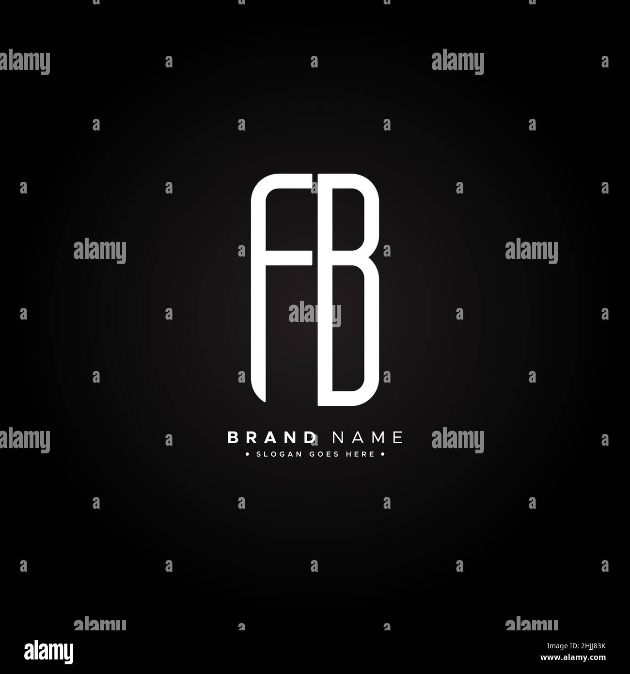 Fb initial logo hi-res stock photography and images - Alamy