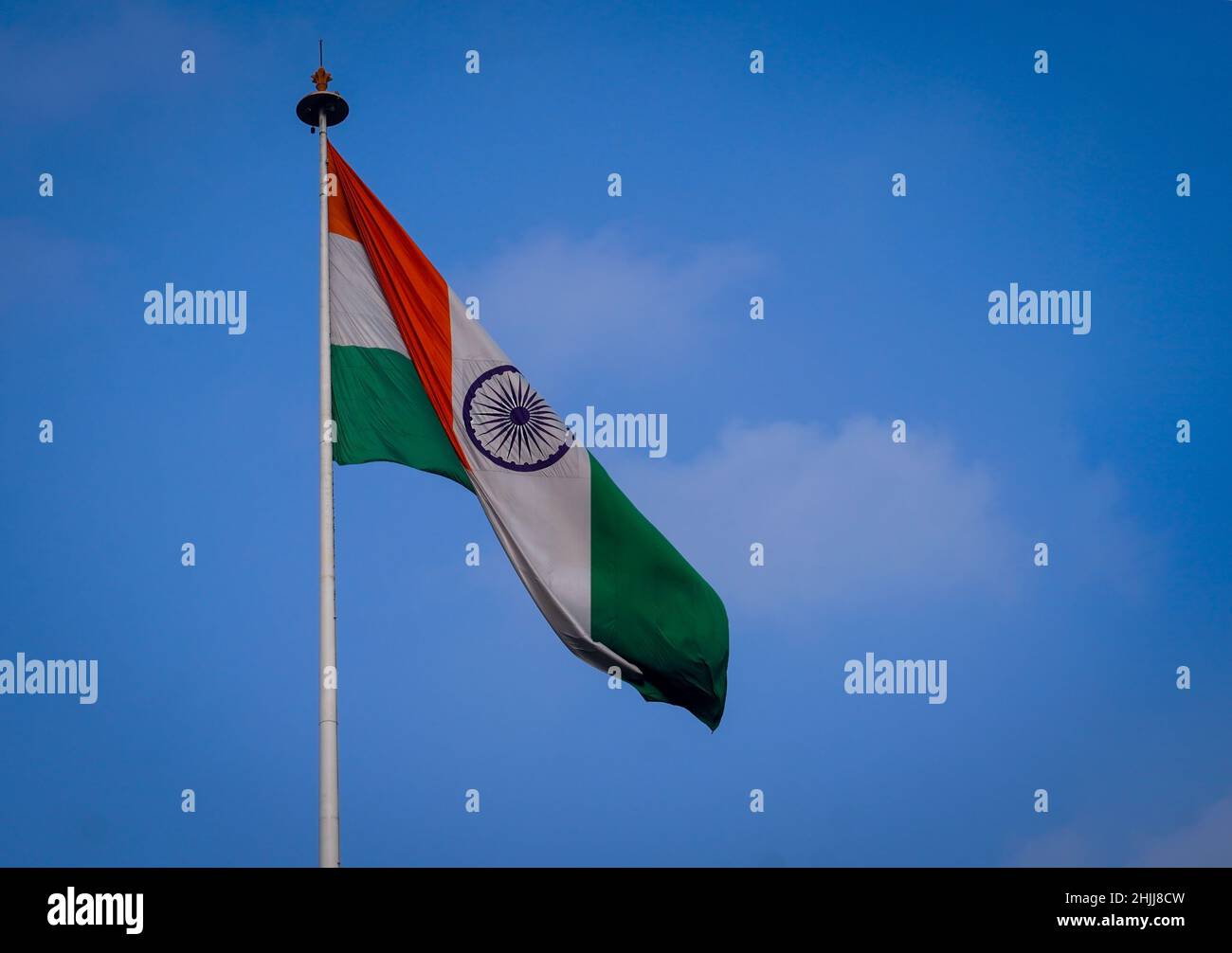 Republic Day Indian Flag Flying High Resolution Stock Photography and ...