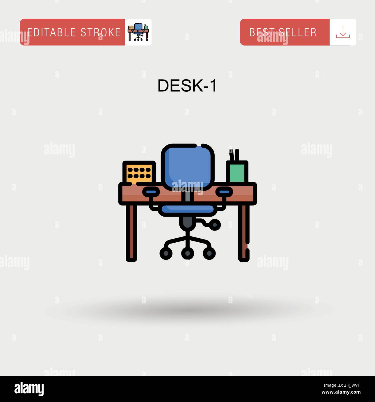 Minimalism desk Stock Vector Images - Alamy