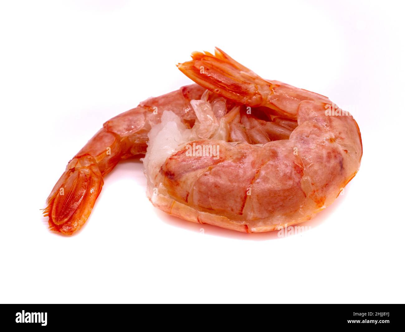 Fresh Argentine red prawns isolated on white background Stock Photo - Alamy