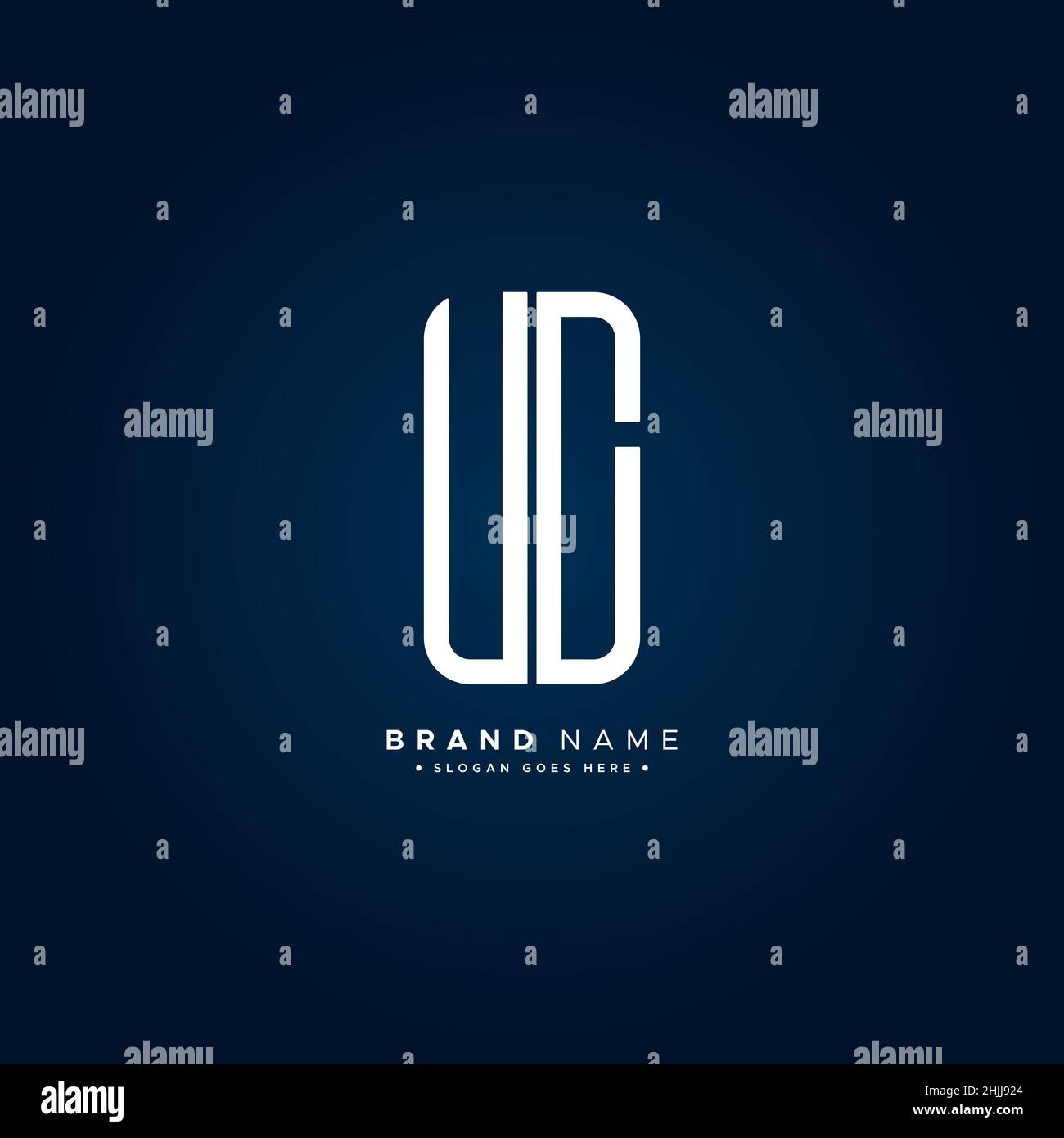 Letter u c logo hi-res stock photography and images - Alamy