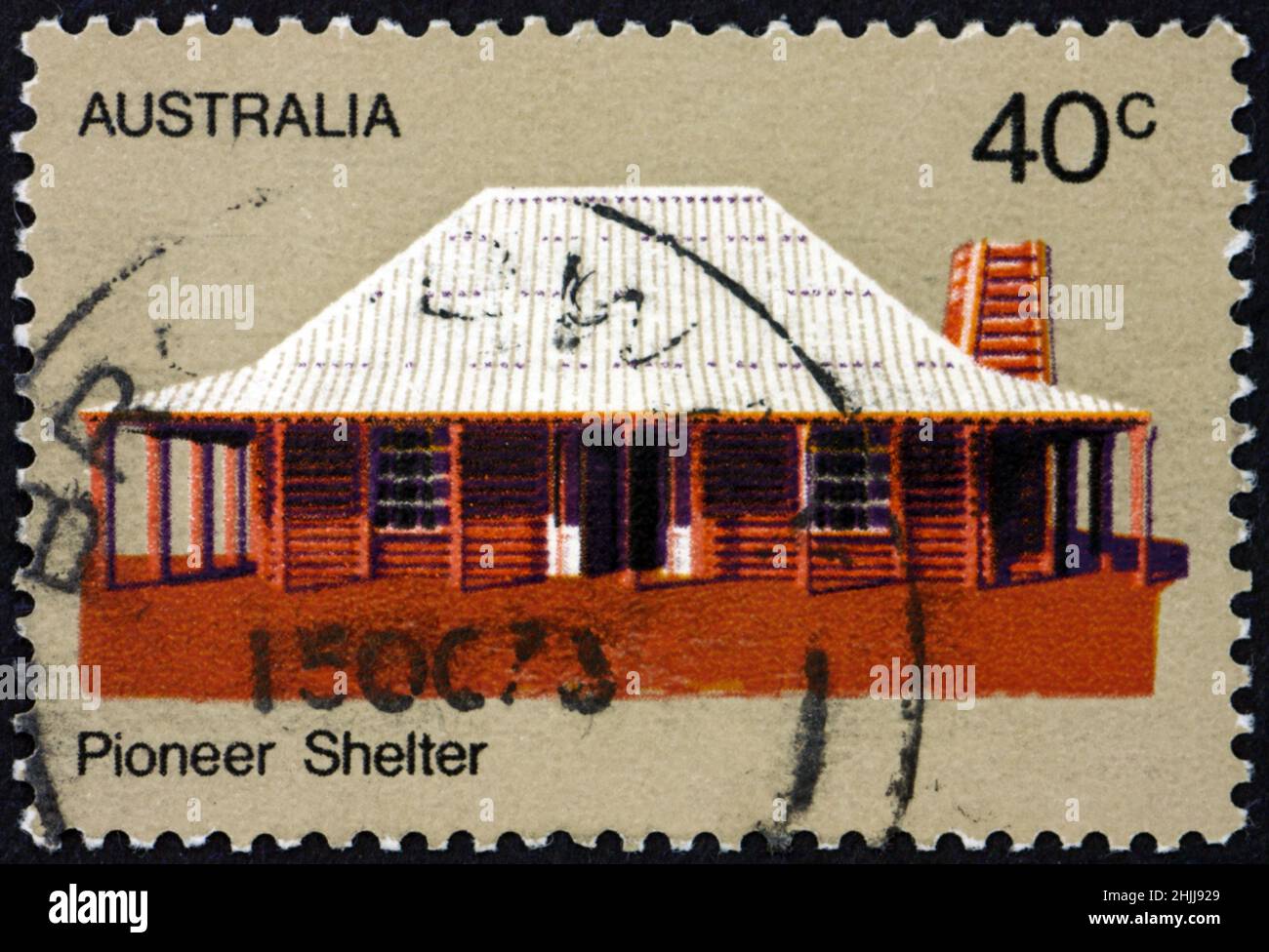 AUSTRALIA - CIRCA 1972: a stamp printed in Australia shows pioneer ...