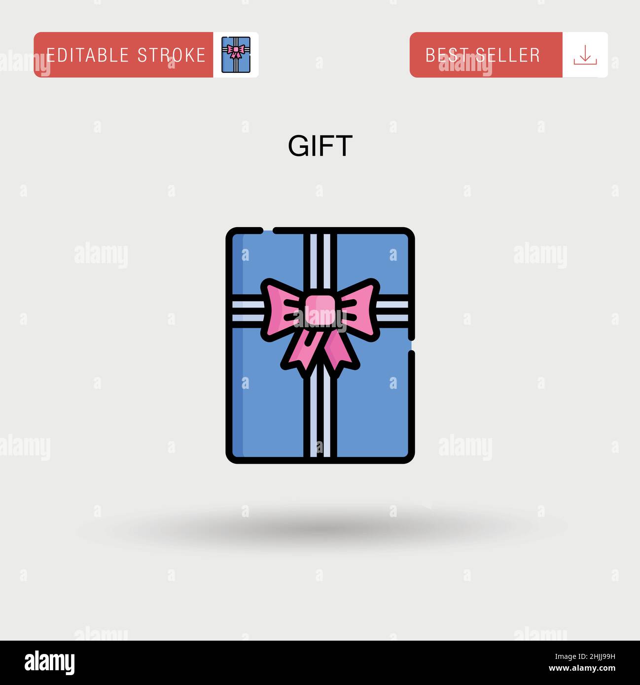Gift Simple vector icon Stock Vector Image & Art - Alamy