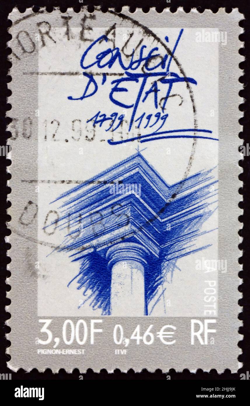 FRANCE - CIRCA 1999: a stamp printed in France dedicated to Council of ...