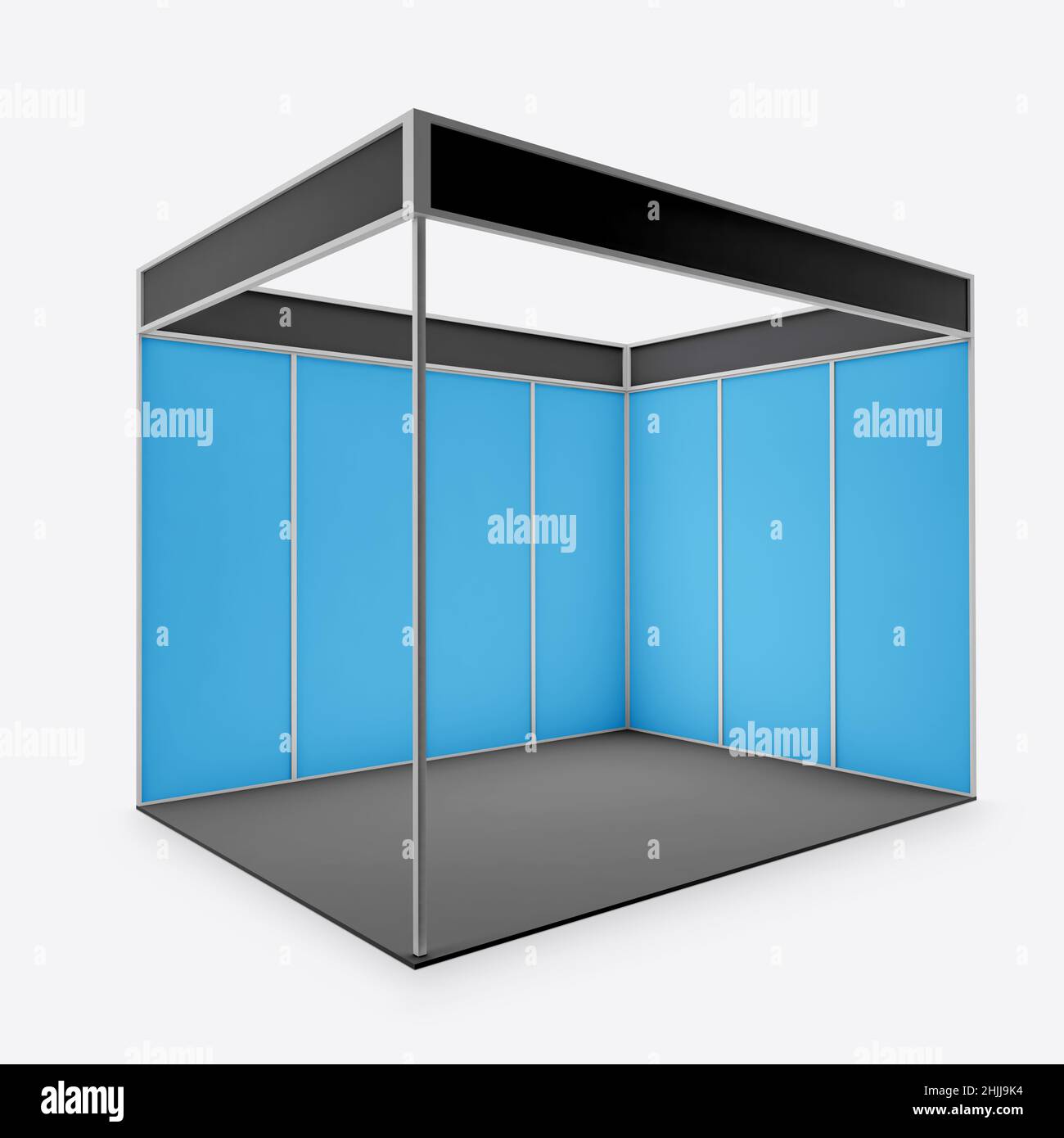 Exhibition Display Stand Mockup 3D Rendering Stock Photo - Alamy