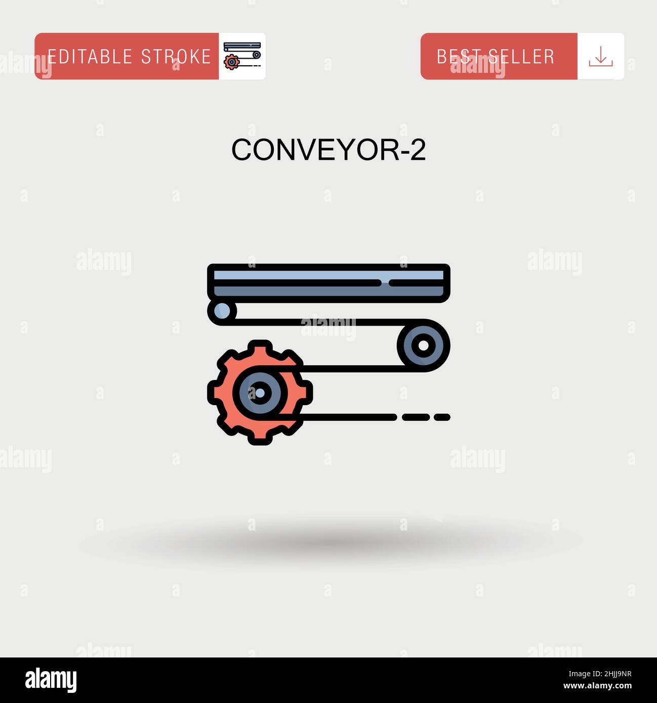 Conveyor-2 Simple vector icon Stock Vector Image & Art - Alamy