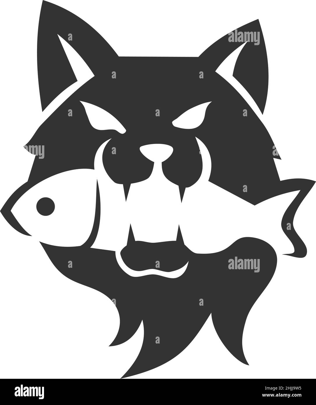 Logo with hidden fish hi-res stock photography and images - Alamy