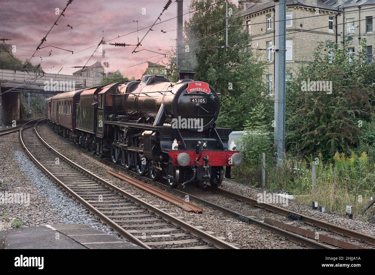 Lms black steam locomotive hi-res stock photography and images - Alamy