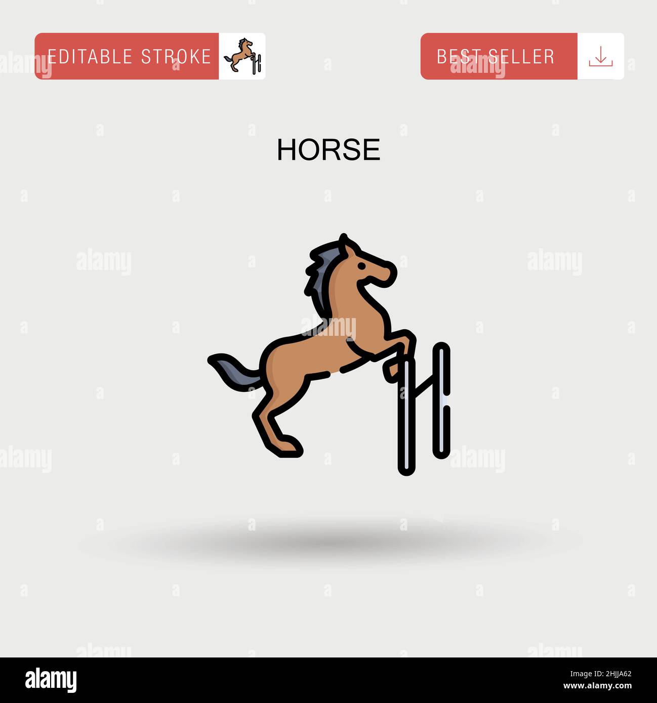 Horse Simple vector icon Stock Vector Image & Art - Alamy