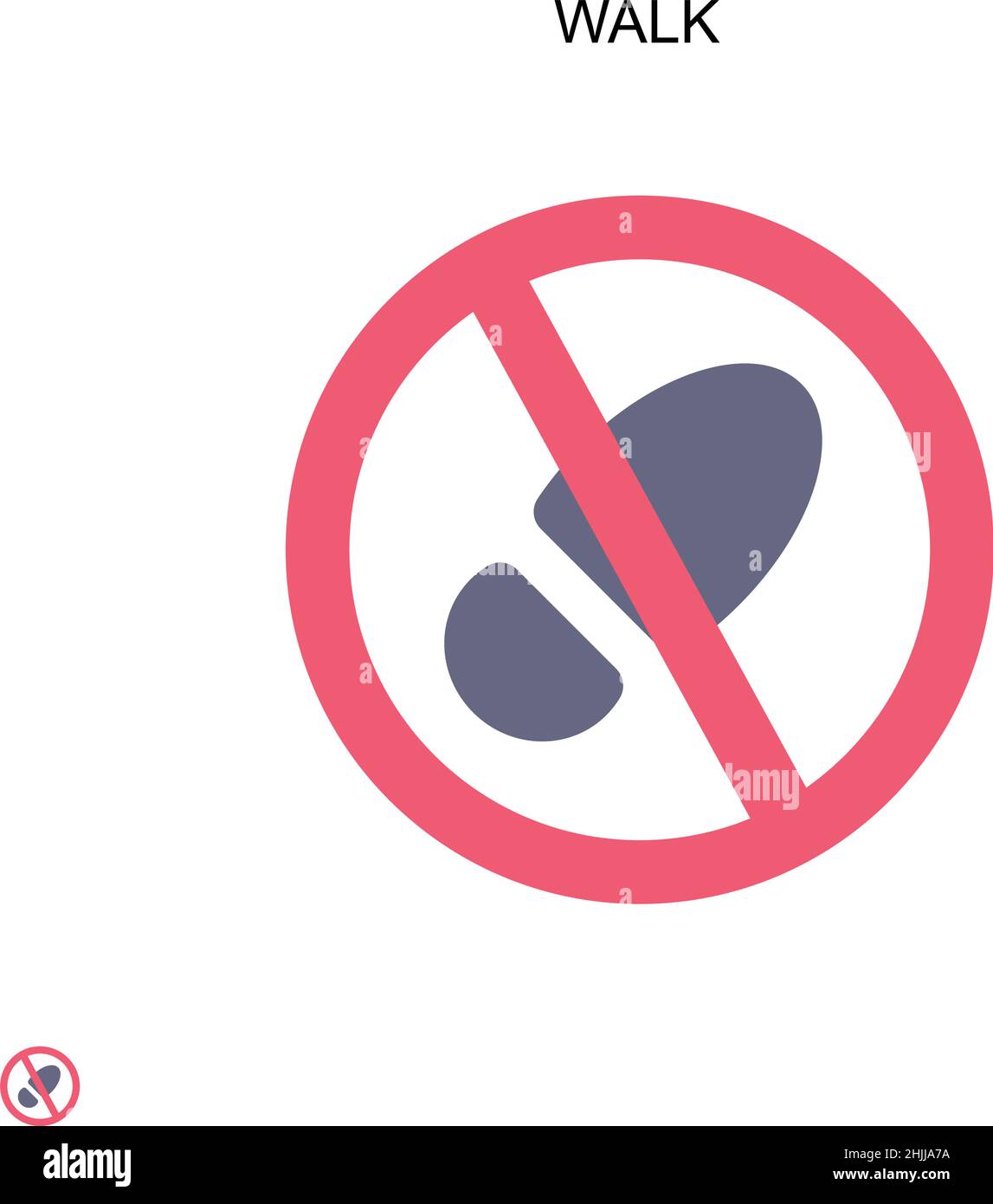 Walk Simple vector icon. Illustration symbol design template for web ...